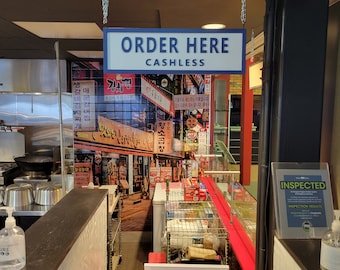 Stained order Here Sign / Business Order Here Sign / Place Order Here ...