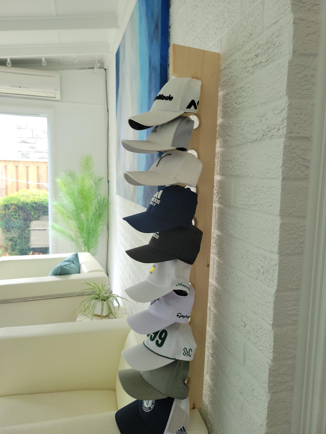 Hat Rack, Hat Organizer, Hat Holder, Wall Mounted, Golf Hat Storage ...