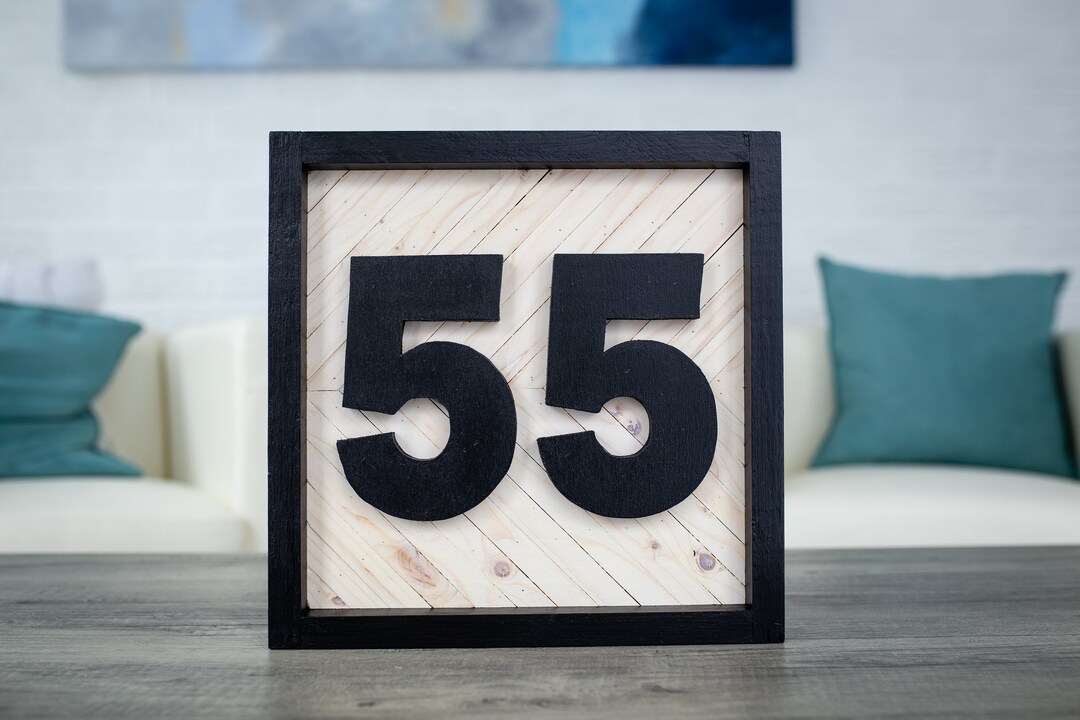 3D House Number Wood Sign, Vertical, Horizontal, Wood Address Number ...