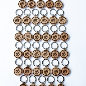 Sports Team Keychains, Laser Engraved Personalized Team Logo, Team Gift ...