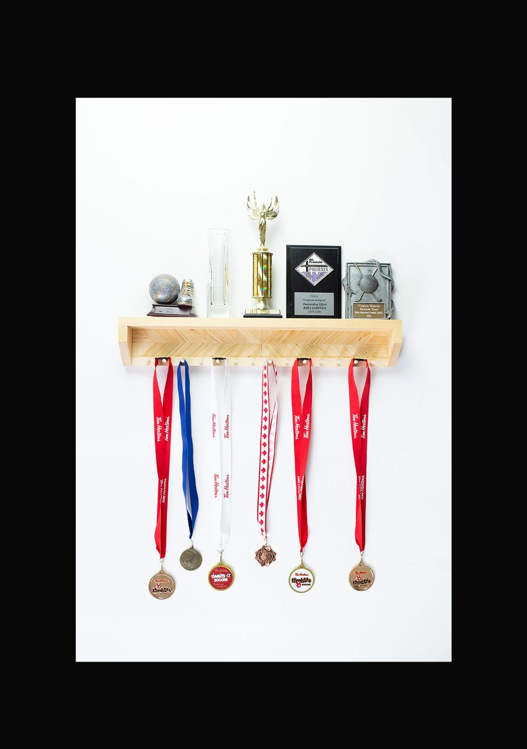 Trophy Shelf and Medal Hanger, Trophy Display, Custom Medal Holder ...