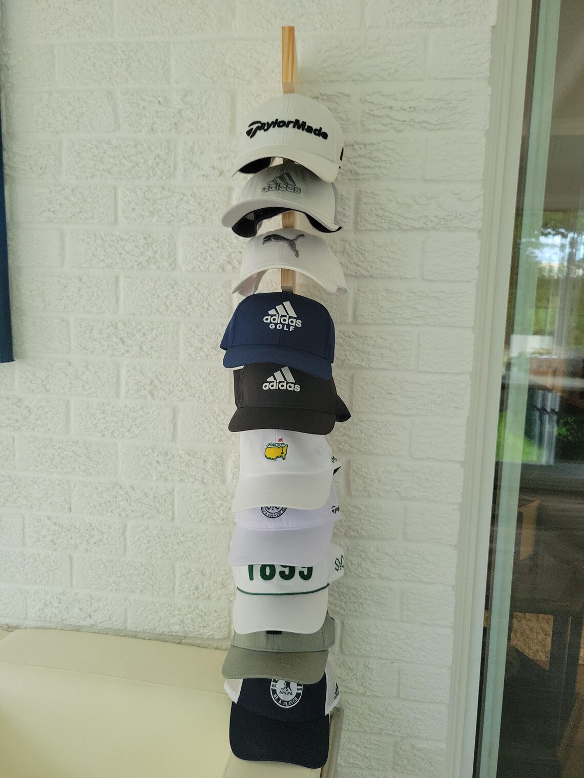 Hat Rack, Hat Organizer, Hat Holder, Wall Mounted, Golf Hat Storage ...