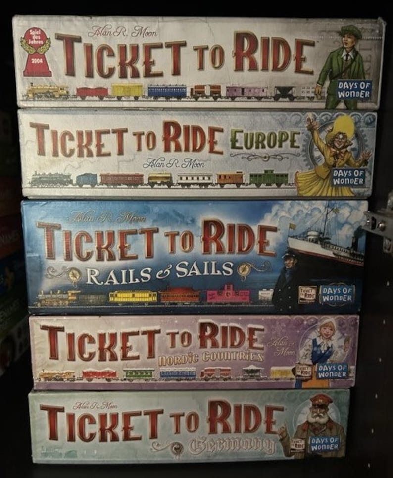 A - Ticket to Ride - Score Sheets - Current Versions - Etsy UK