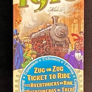 Ticket to Ride - (1b) 1910 North America || Summary Sheet - Etsy