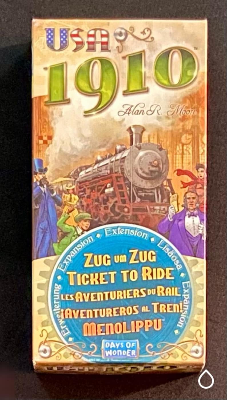 Ticket to Ride - (1b) 1910 North America || Summary Sheet - Etsy