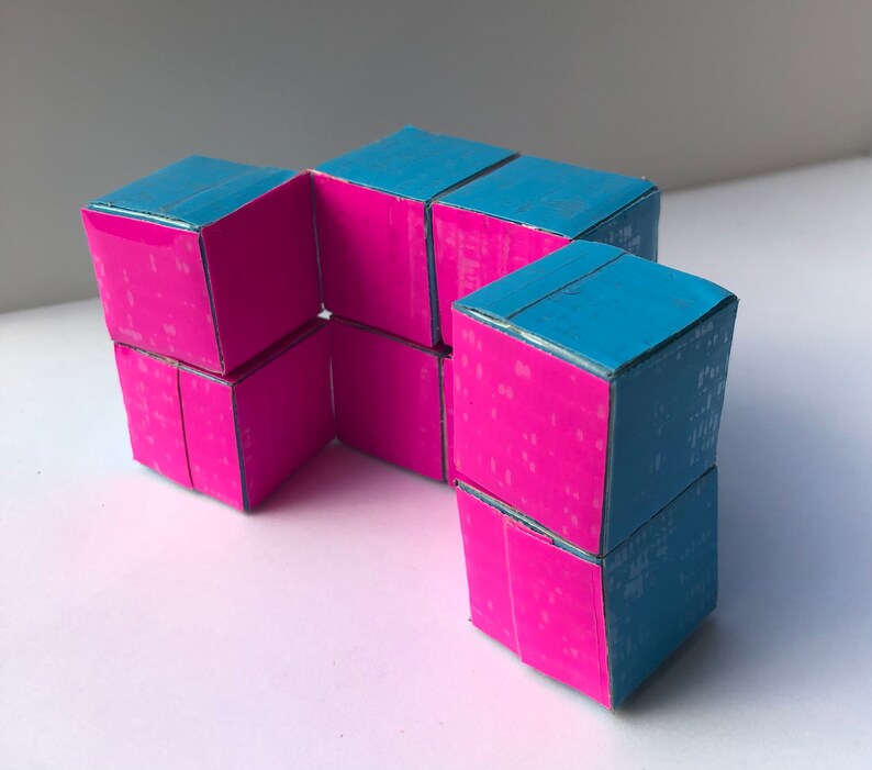 CUSTOM INFINITY CUBE Stress Relief Fidget Toy// Vibrant Colors & Made ...