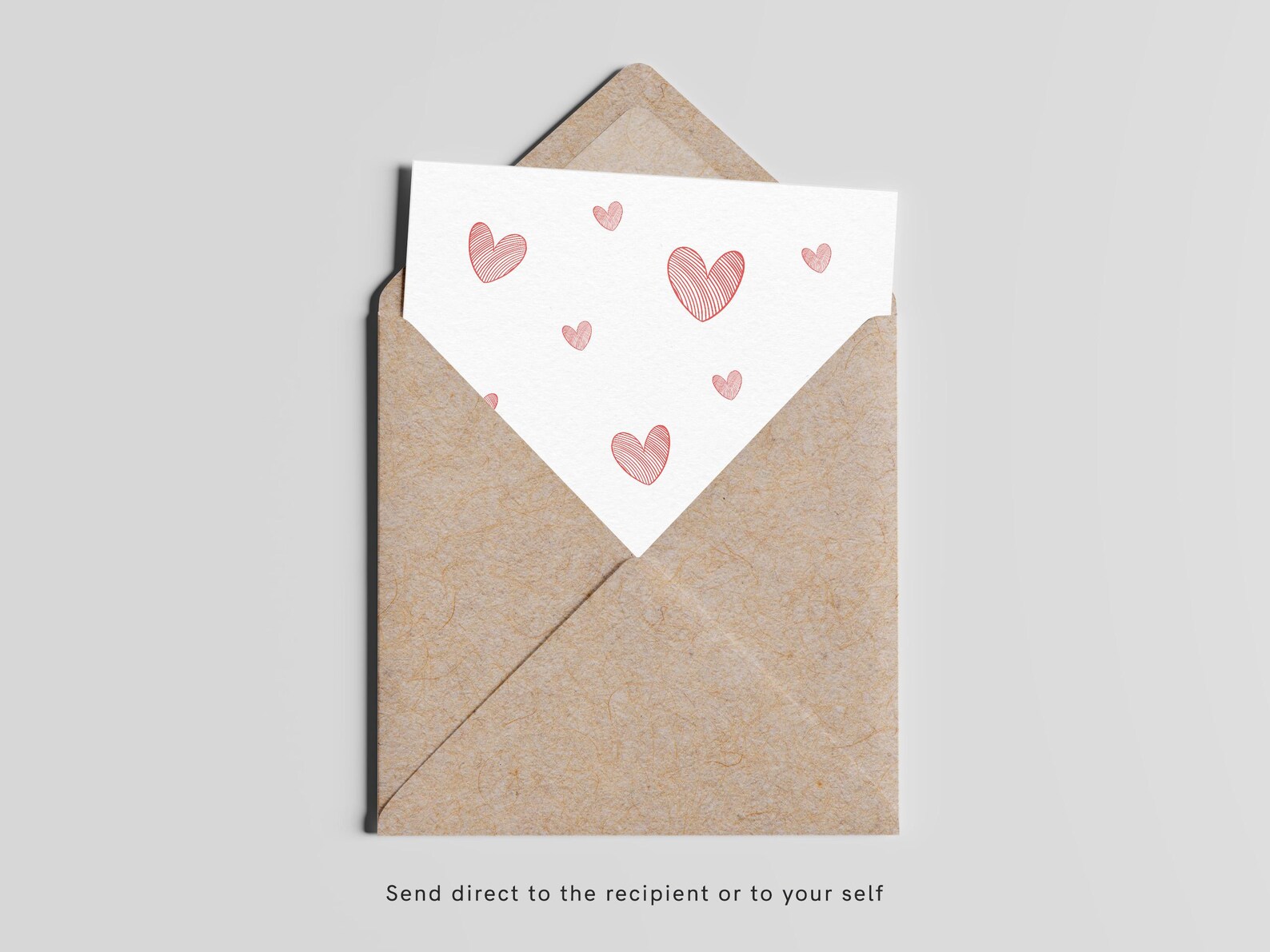 Custom Pink Hearts Mother's Day Card - Personalized Greeting - Etsy