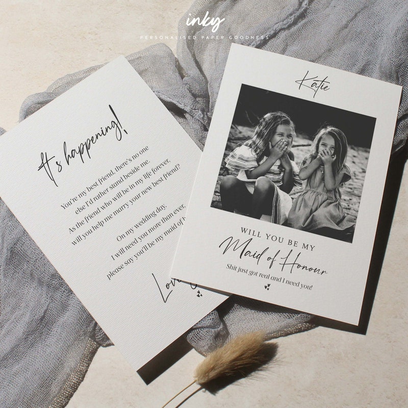 Bridesmaid Card to Sister - Etsy UK