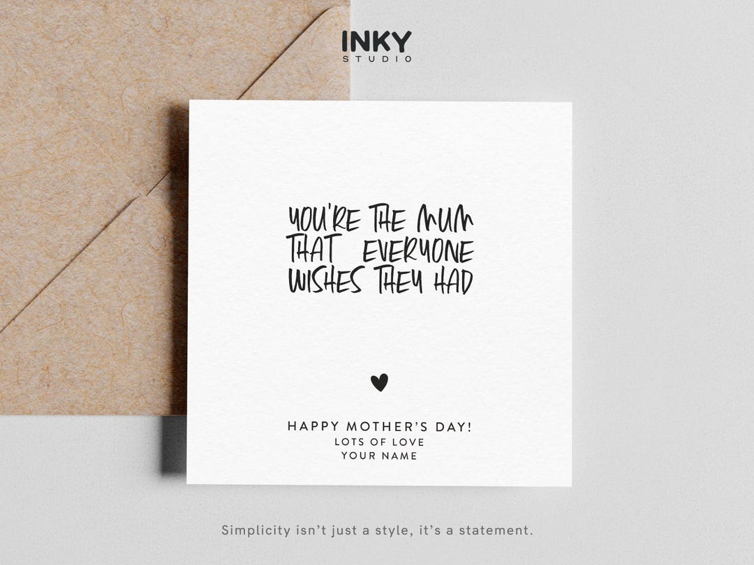 Personalized Mother's Day Card – 'you're the Mum' - Etsy