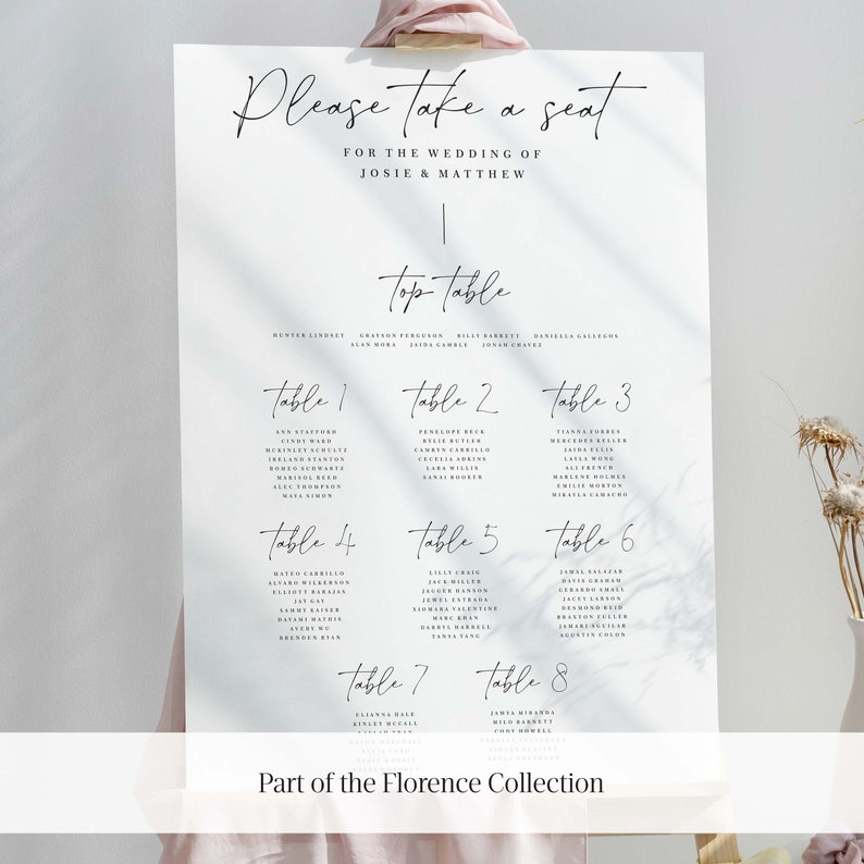 Welcome Signs and Table Plans, Seating Chats, Welcome to Our Wedding ...