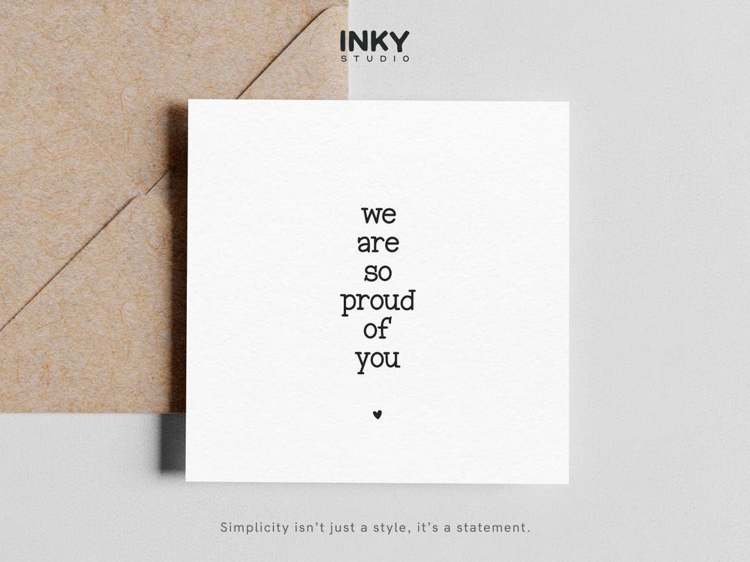 We Are so Proud of You Card - Friend Appreciation Card, Proud of You ...