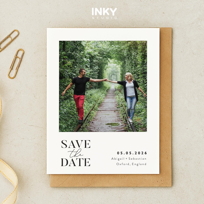 Square Save the Date - Etsy