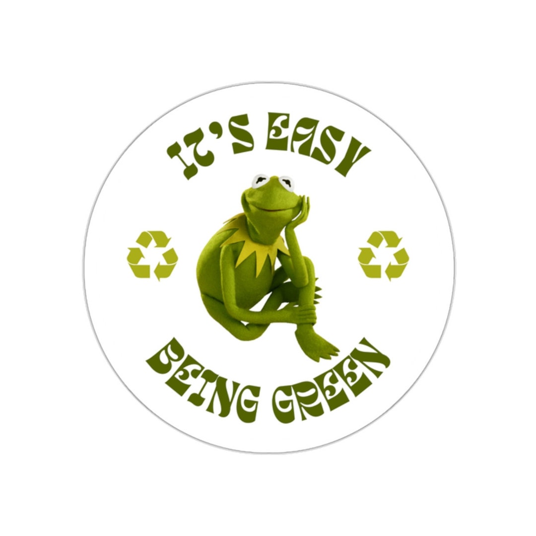 It's Easy Being Green - Kermit Kiss-cut Stickers - Etsy