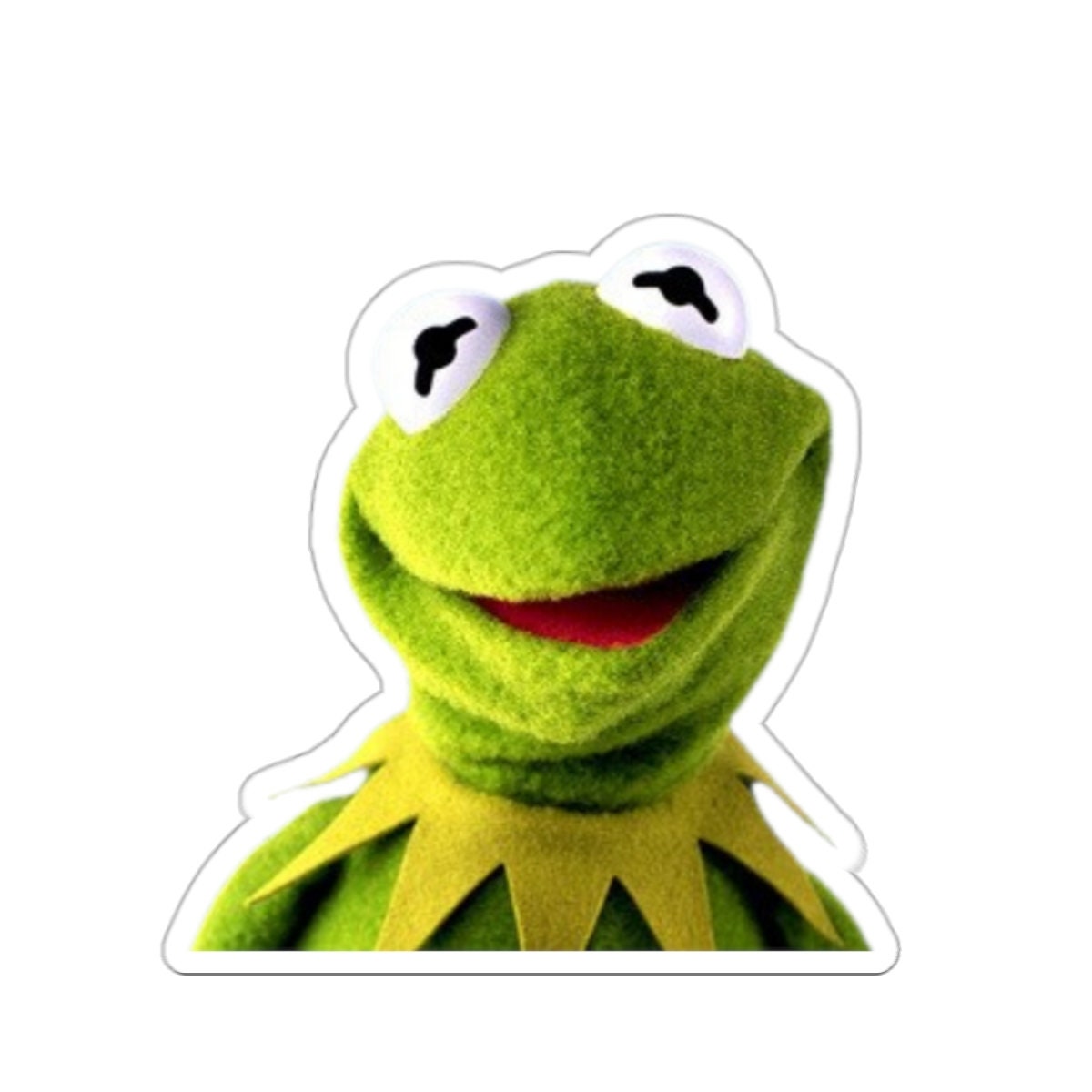 Kermit Headshot Kiss-cut Stickers - Etsy