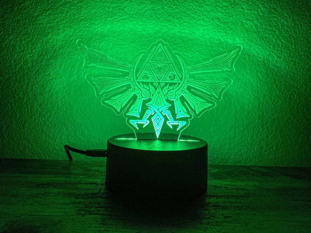 Zelda Triforce LED Lamp Zelda Gifts Zelda Lamp Zelda Handmade Gifts ...