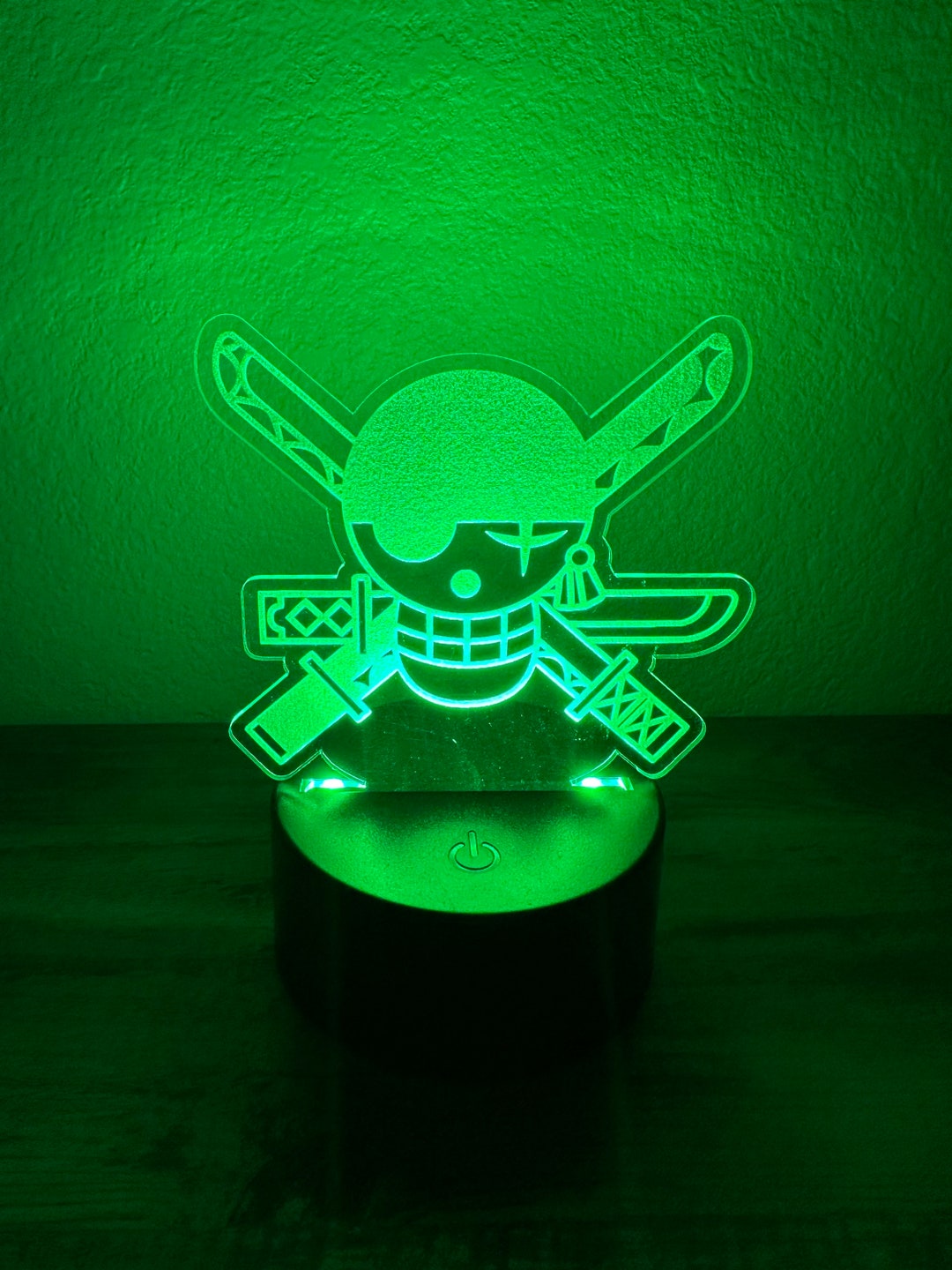 One Piece Roronoa Zoro LED Light One Piece Anime Lamp Pirate Hunter ...