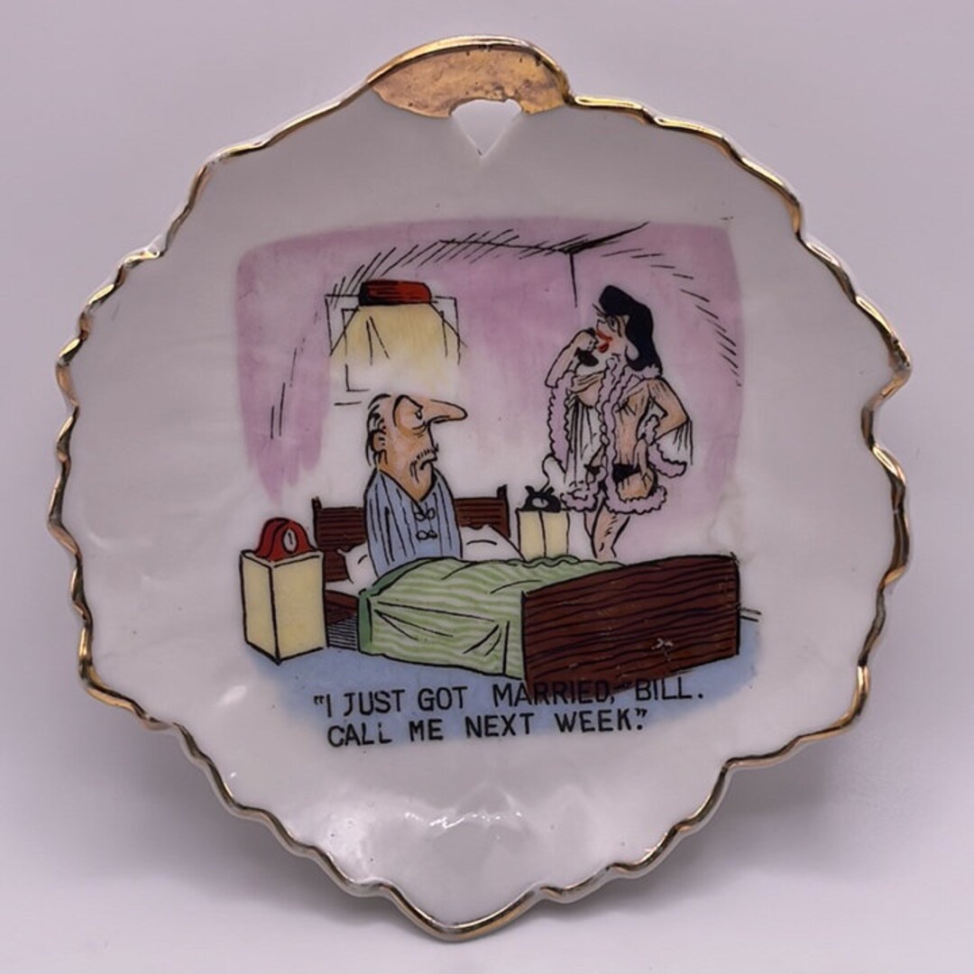 Vintage Pin Dish. 1950s Humorous Cartoon Style. - Etsy UK