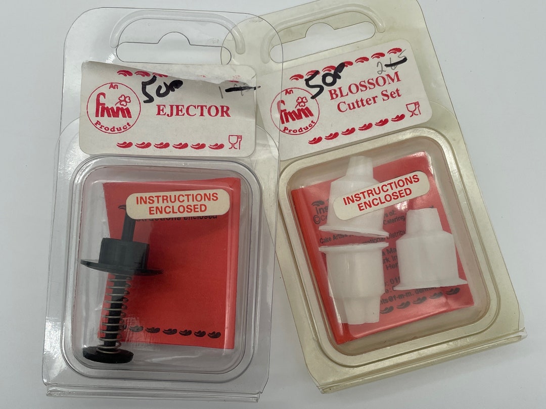 Vintage FMM Sugar Craft Products. Blossom Cutters and Ejector - Etsy