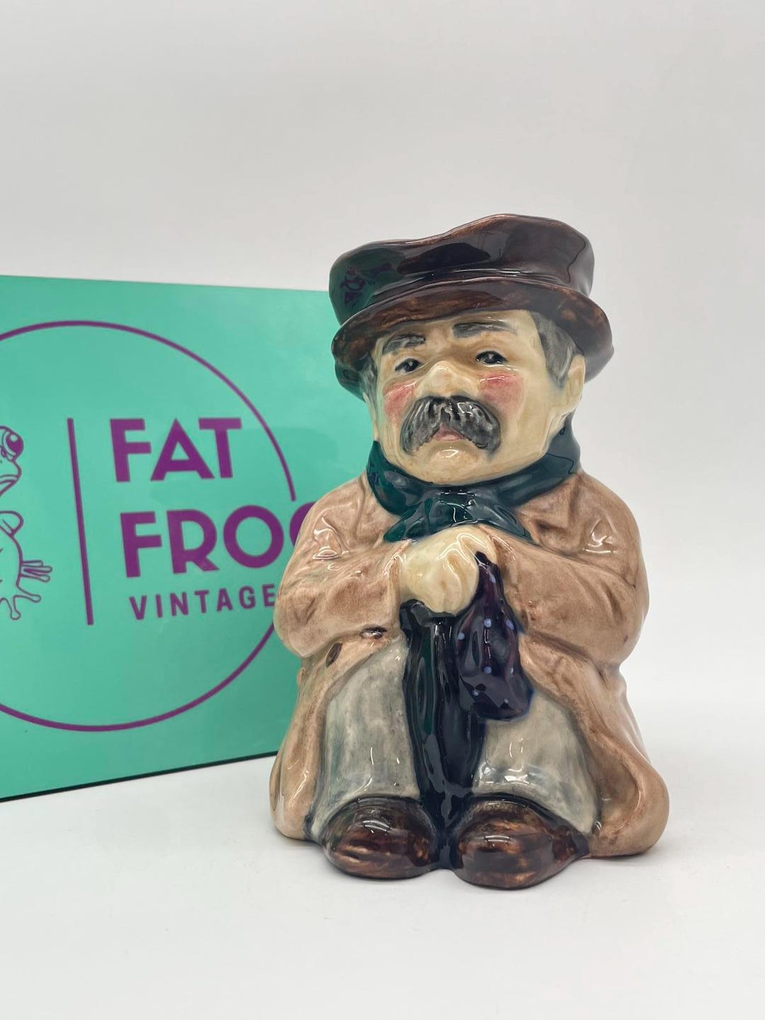 Vintage Character Jug. Tony Jug. Roy Kirkham. Staffordshire. Poor Man ...