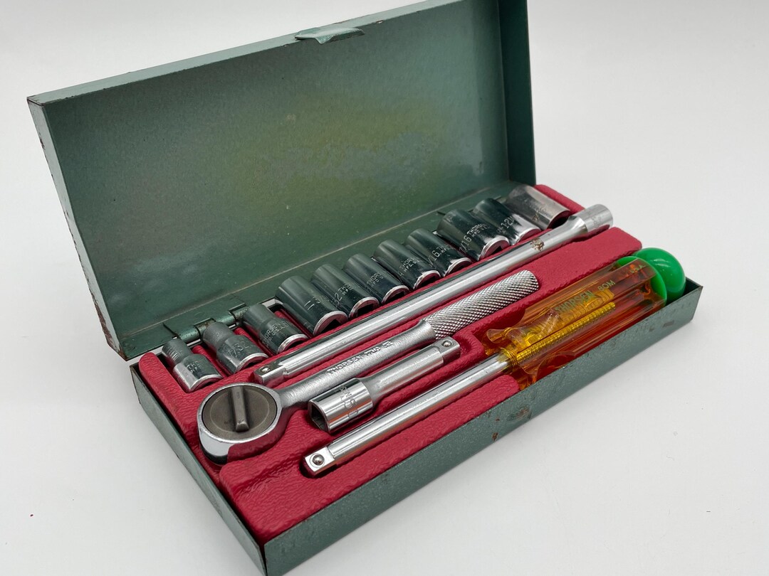 Vintage Ratchet Socket Set. Thorsen 80m USA. Original Tin - Etsy