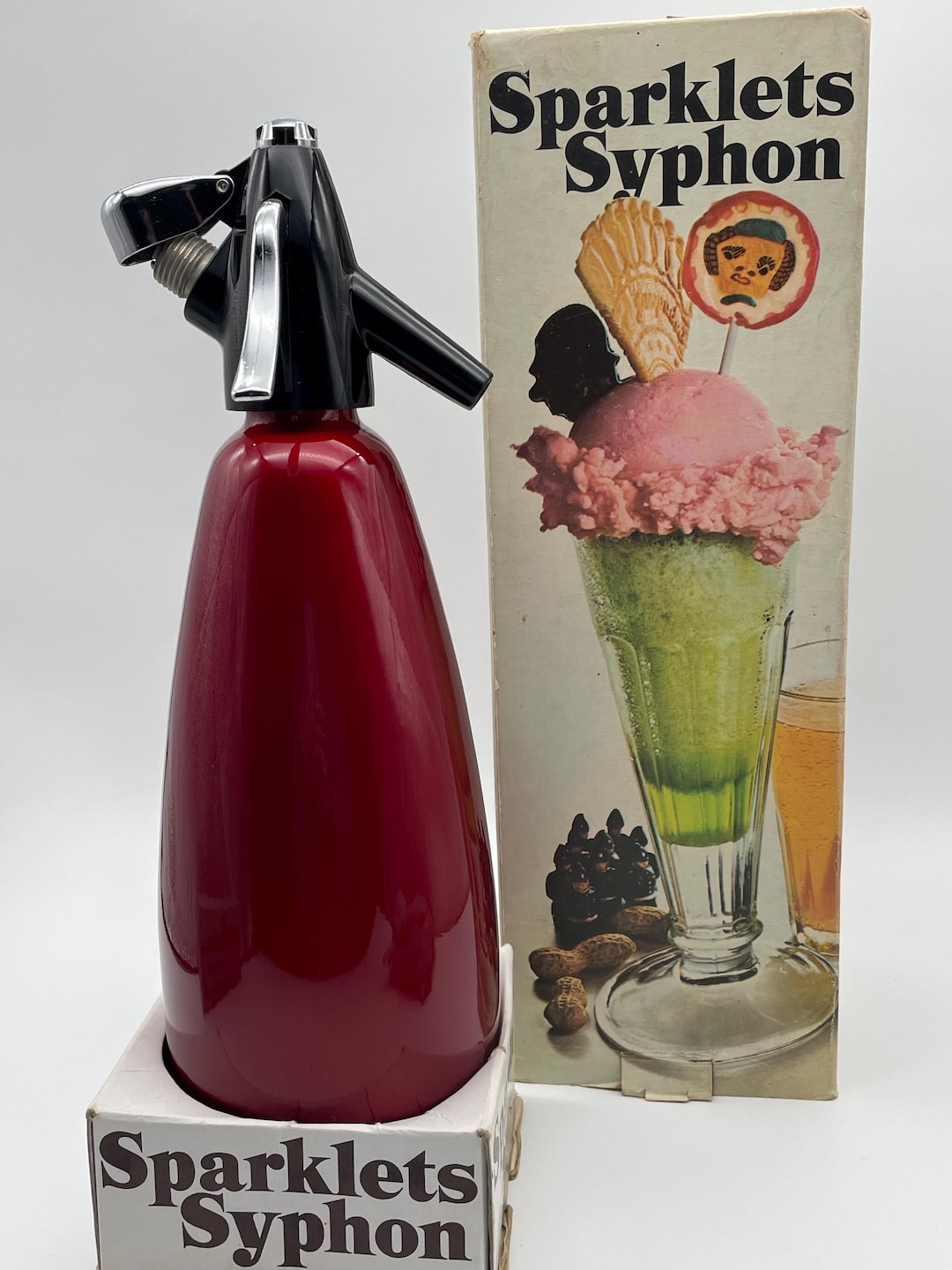 Vintage Sparklets Red Soda Syphon. Retro Barware. in Original Box - Etsy UK