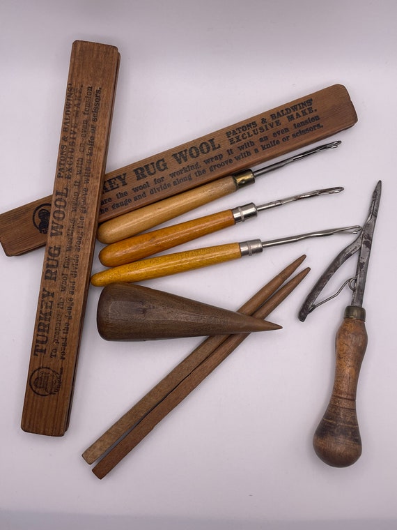 Vintage Rag Rug Making Kit and Tools. - Etsy