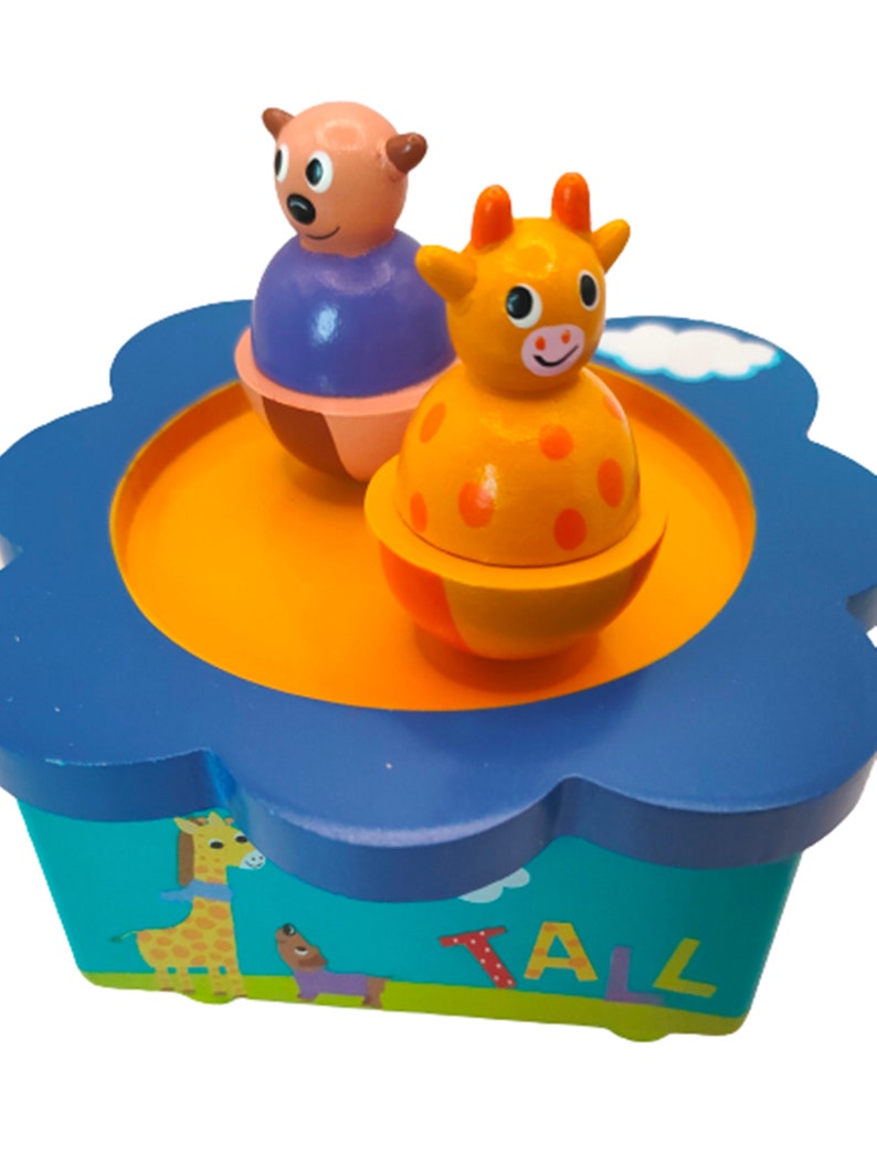 Rotate Carousel Animals Merry-go-round Wind-up Mechanical Music Box ...