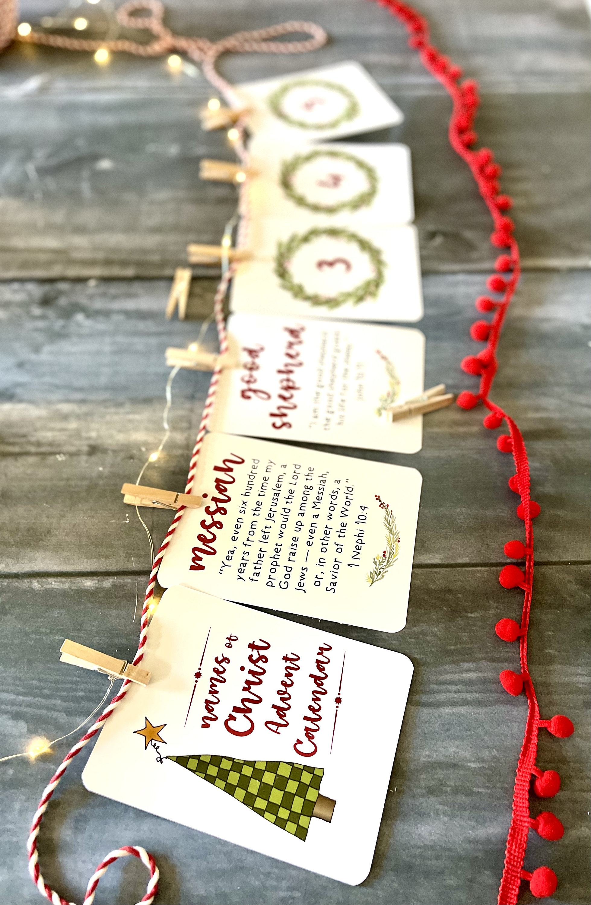 Names of Christ Advent Calendar -- Book of Mormon and Bible King James ...