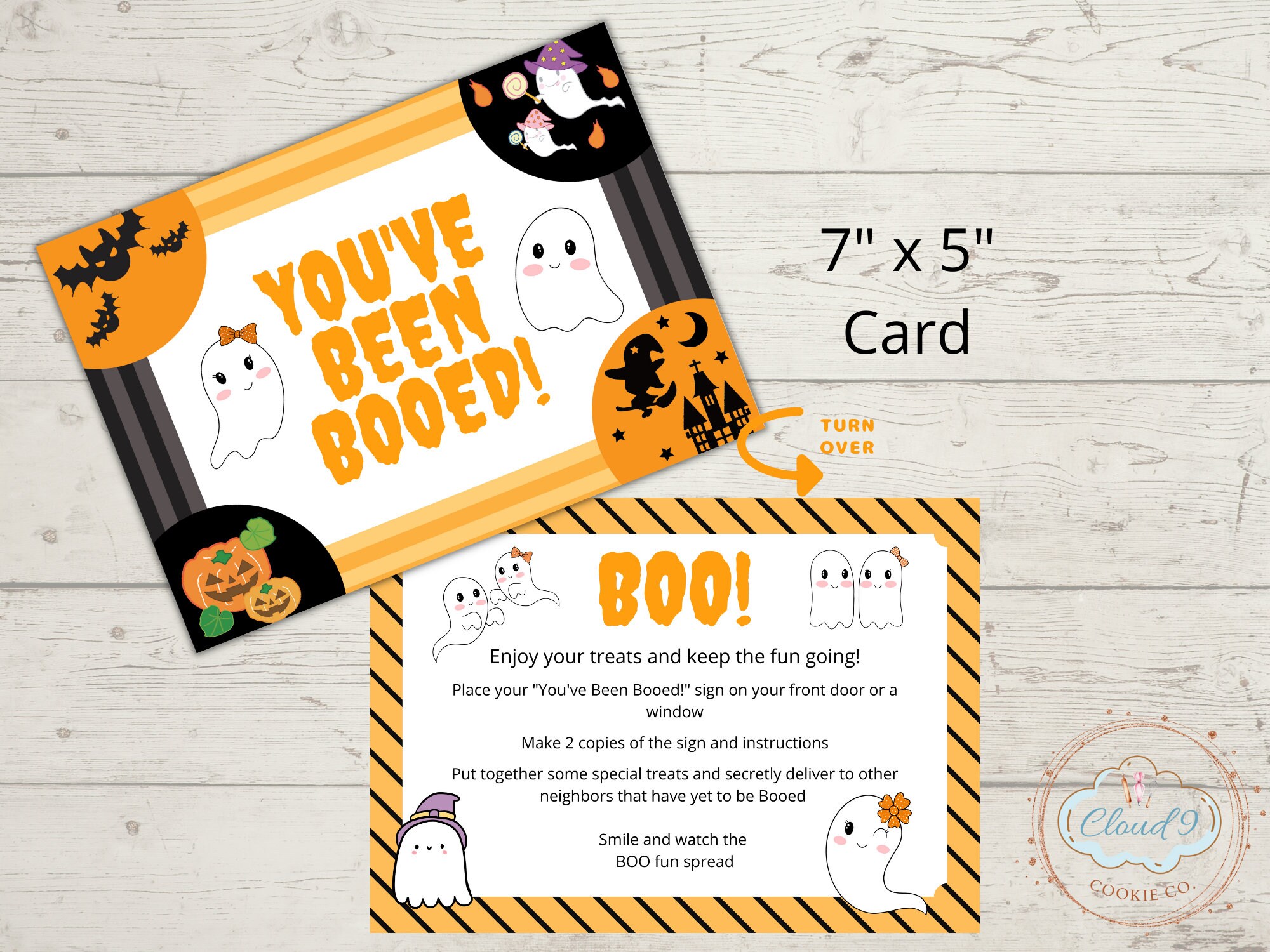 You've Been Booed Card, You've Been Booed Printable, Boo Card, Boo Your ...