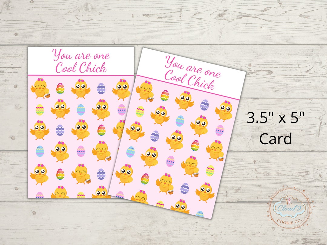 Printable Easter Mini Cookie Card 3.5 X 5 - Easter Cookie Card, You Are ...