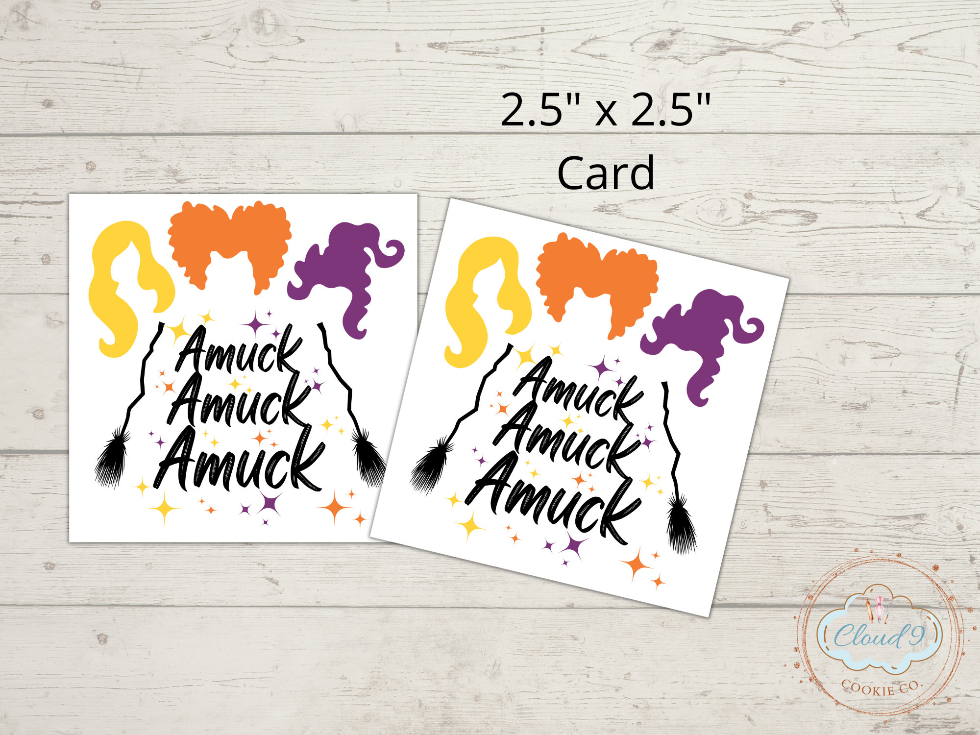 Printable Hocus Pocus Tag, Halloween Cookie Card, Sanderson Sisters ...