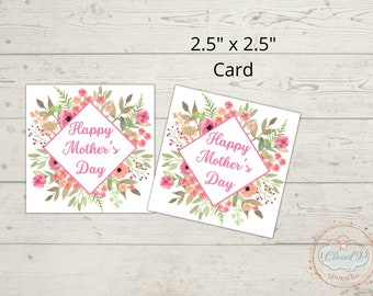 Printable best MOM Ever Mini Cookie Card 5 X - Etsy