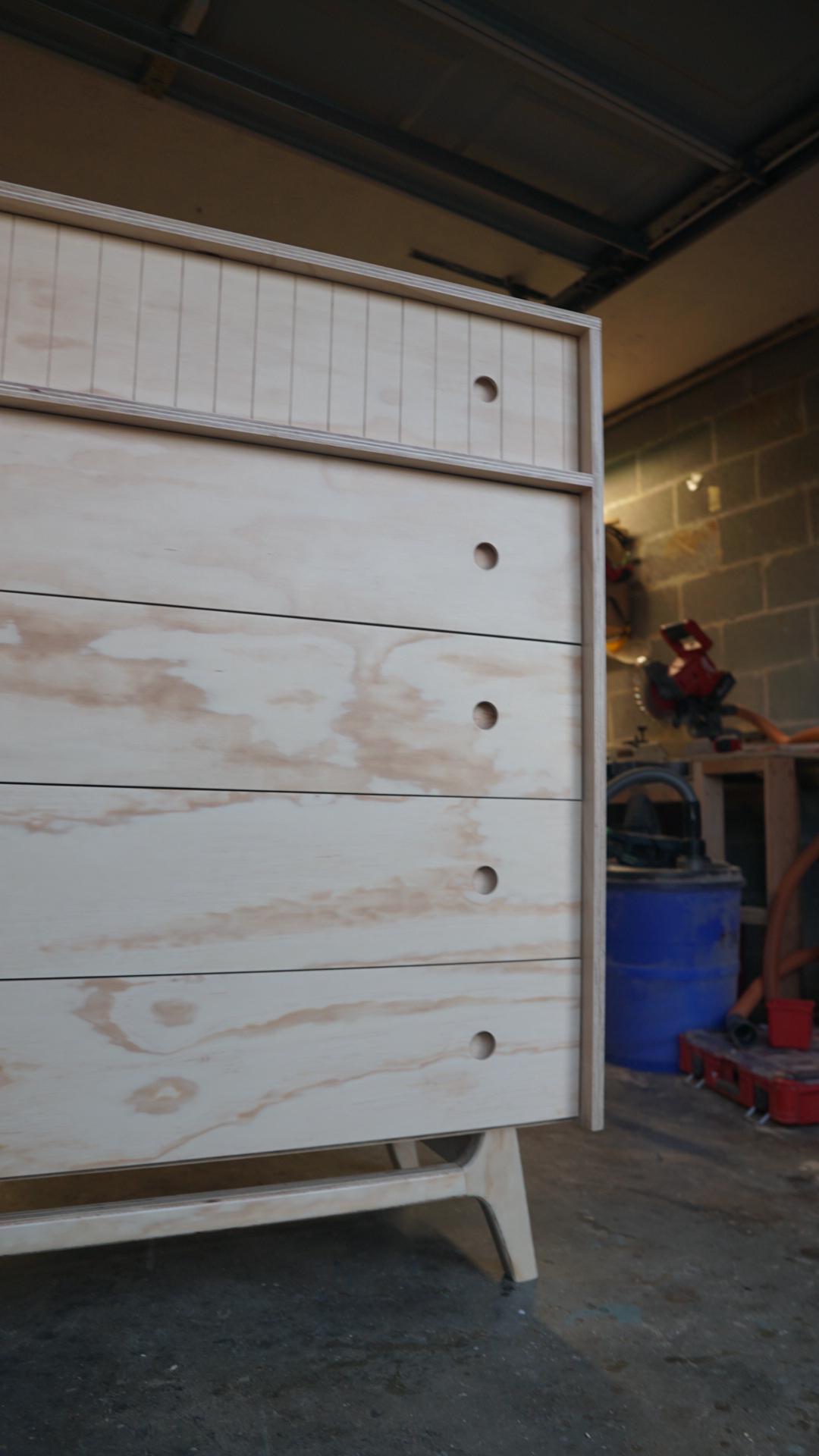 Mid Century Modern Tallboy Dresser • 5 Drawer - Etsy