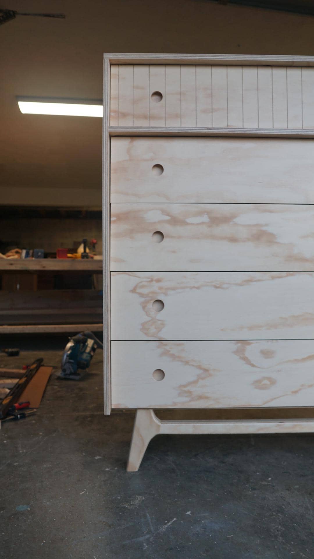 Mid Century Modern Tallboy Dresser • 5 Drawer - Etsy