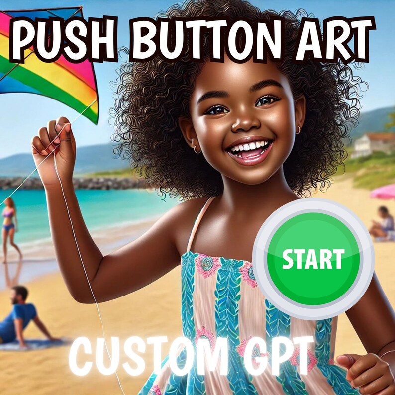 Beach Bliss GPT, Custom GPT for African American Family Images, Push Button Dall-e Art ...