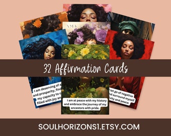 33 Printable Digital Affirmation Cards for Black Women - Etsy