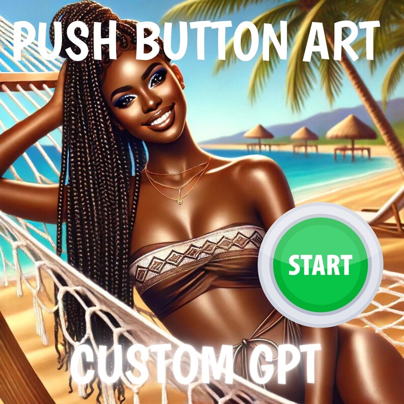 Summer Radiance GPT, Custom GPT for Joyful African American Woman Images, Push Button Dall-e Art ...