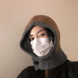Hand Knitted Balaclava, Cute Crochet Balaclava, Warm Balaclava Hat ...