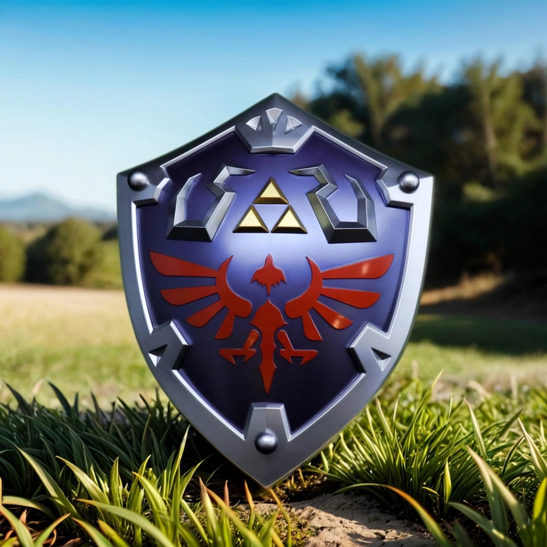 The Legend of Zelda 1:1 Game Hylian Shield Cosplay Kingdom of Tears ...