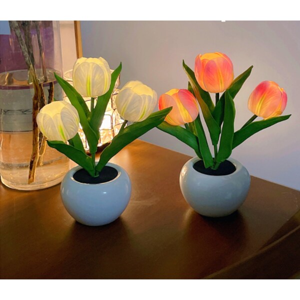 Tulip Bedside Table Lamp - Etsy