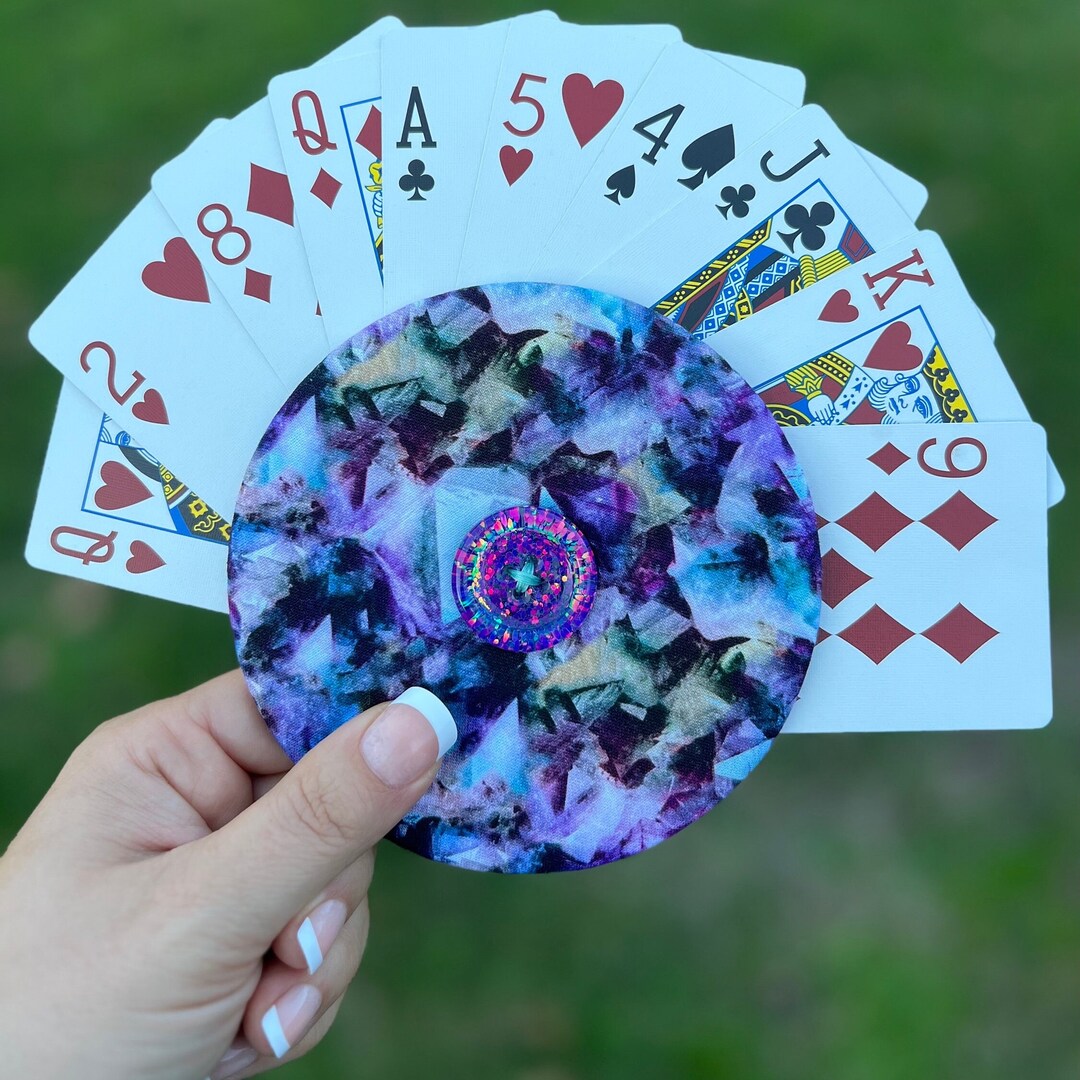 PURPLE GEM CARDHOLDER Playing Card Organizer Custom Resin - Etsy