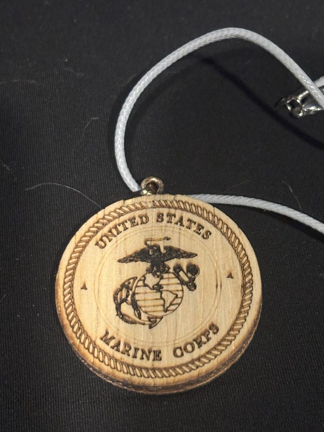 Marine Corps Medallion Pendant With a 18" Cord: Laser Cut, Wooden - Etsy