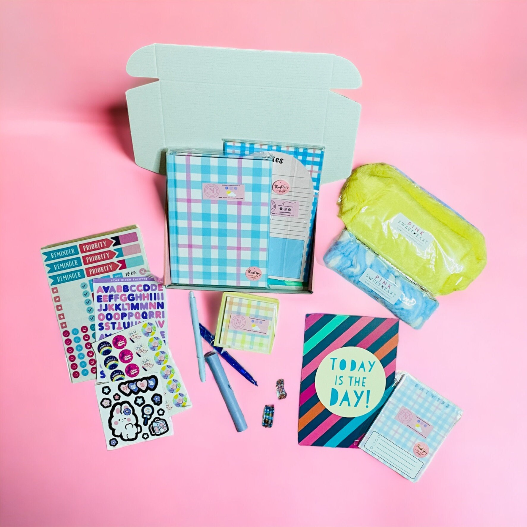 Cute Kawaii Stationery Gift Setjournaling Notebook Memo Notes Birthday ...