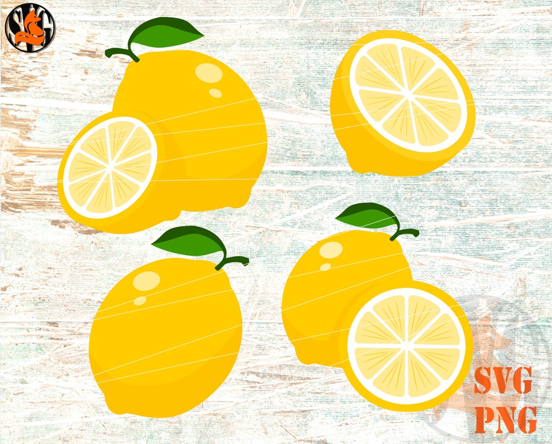 Lemon Slice SVG, Lemon Wedge SVG, Summer Party Decor Fruit Clip Art PNG ...