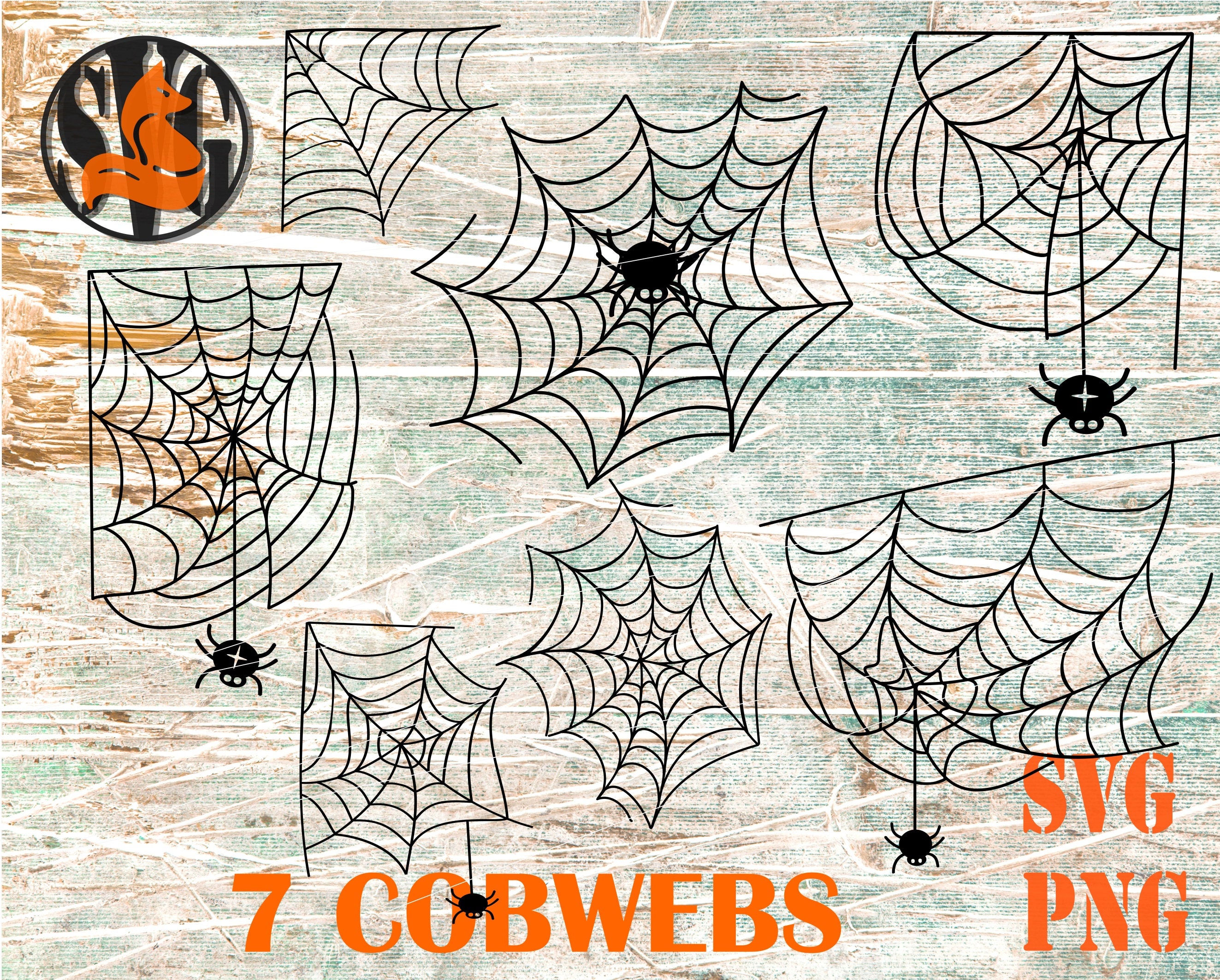 Spider Web Halloween SVG Bundle Digital Download Files for Cricut ...