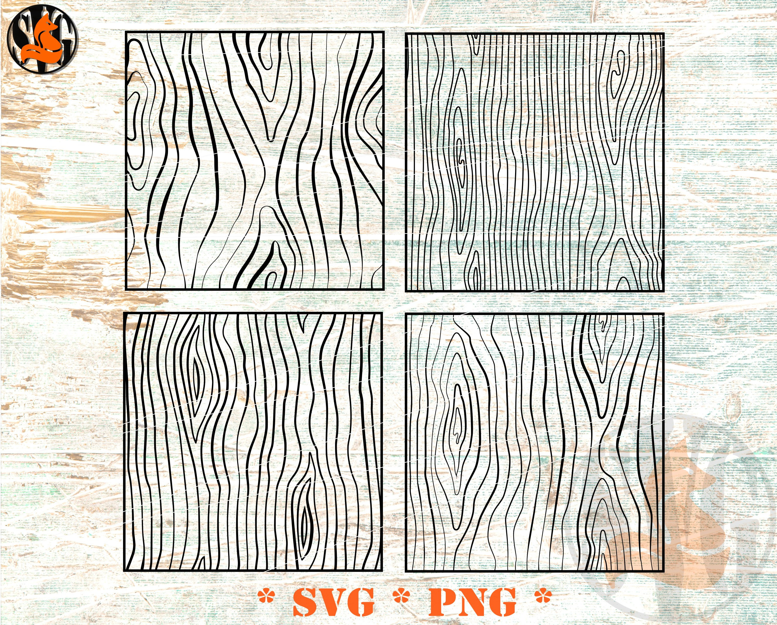 Wood Grain SVG, Square Piece Wood Texture Svg, Wood Grain Template Svg ...