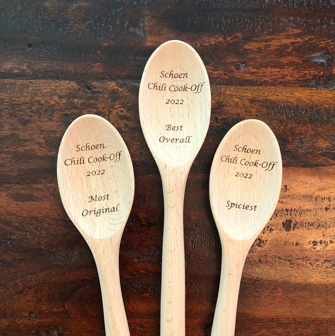 Cookoff Trophy Customizable Wooden Spoon - Etsy