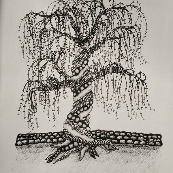 Tree Zentangle - Etsy