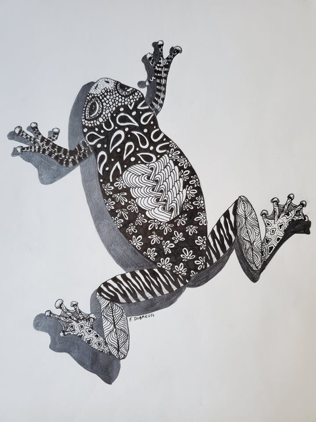 Frog Zentangle - Etsy