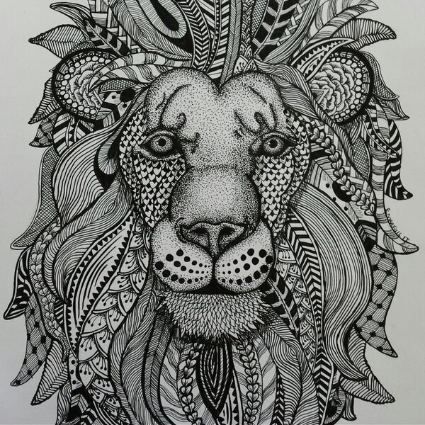 Zentangle Animal - Etsy